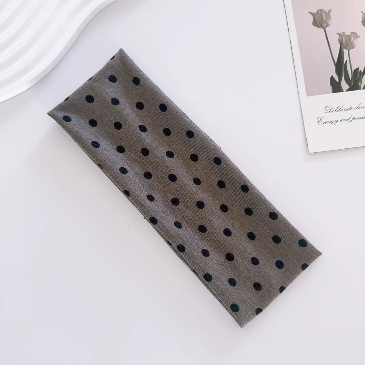 Julie Polka Dot Elastic Headband – SOERA